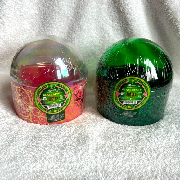 Wicked | Accents | Wicked Target Glass Decor Elphaba Glinda Pink And ...